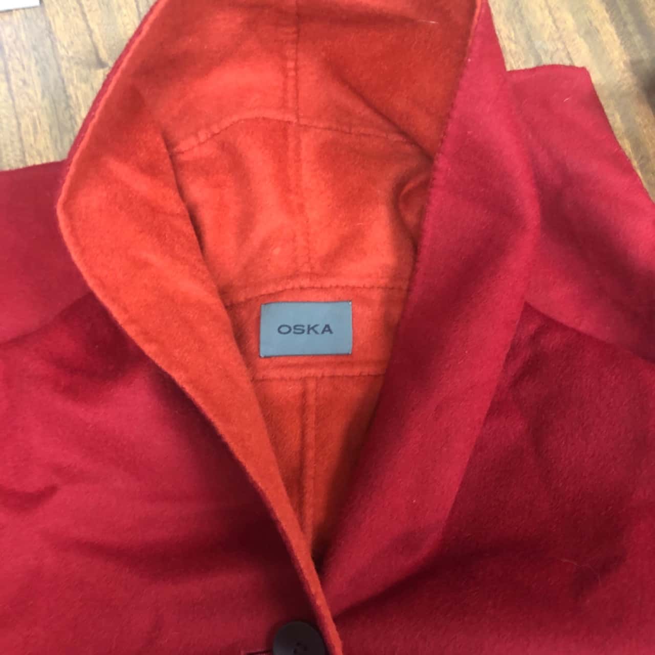 Oska Warm Red Wool Jacket Size 1 / 10 (s)