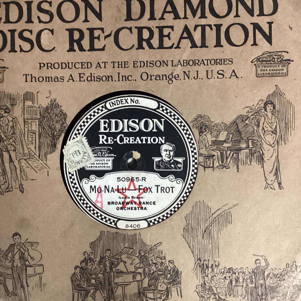 Edison Record Phonograph Record