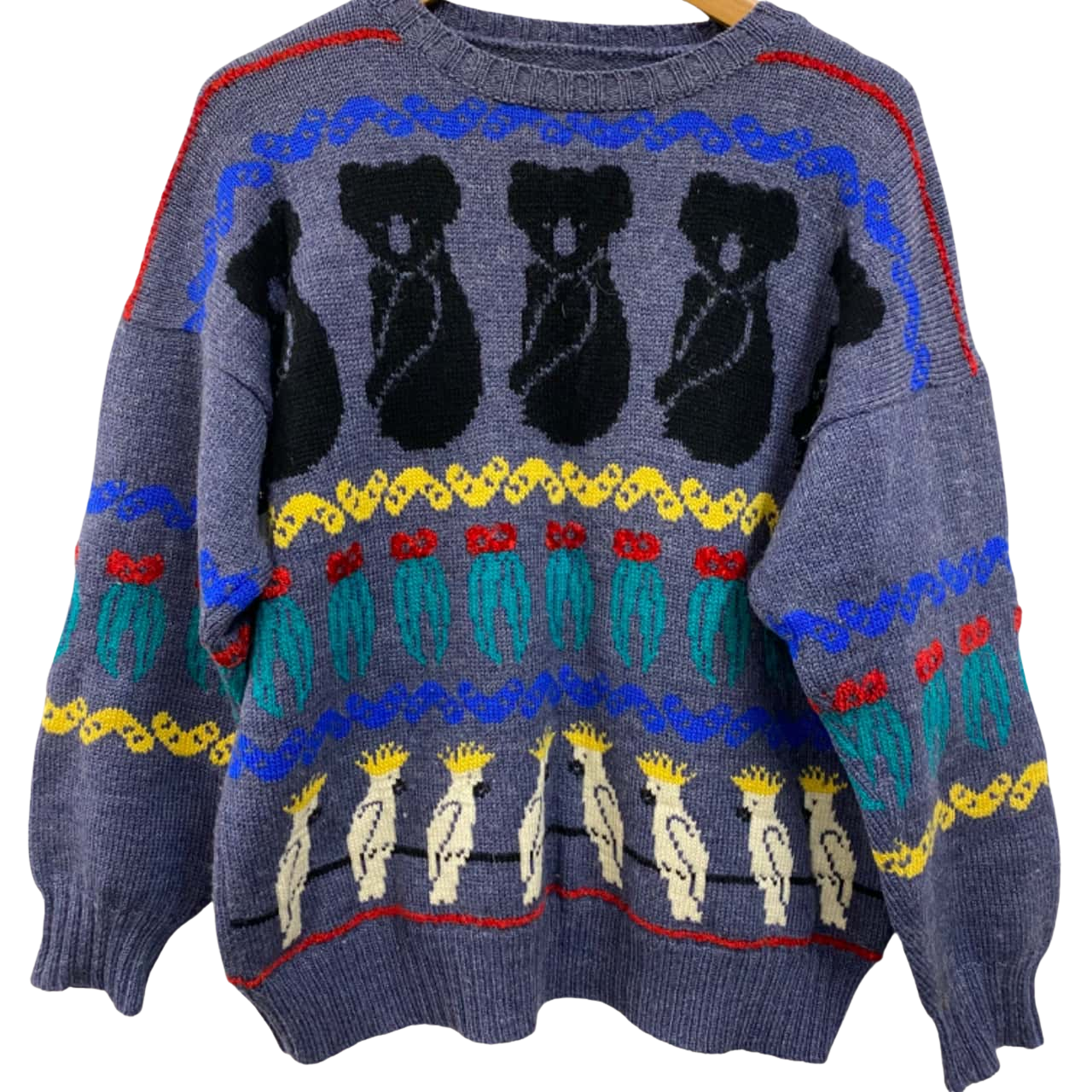 Hand Made Australiana knit Unisex Size 6 / 8 / M / S Crew Neck ...