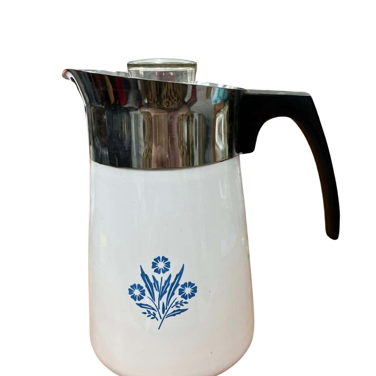 Vintage Corning Ware Blue Cornflower 6 Cup Stovetop Pot - Complete(s)