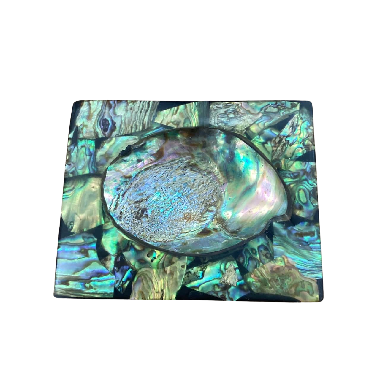Vintage Paua Shell and Resin Ash Tray/ Dish