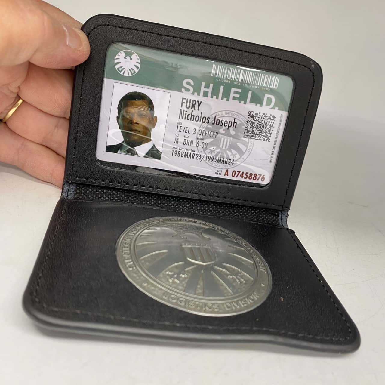 Superhero Avenger Force Shield Director Nick Fury SHIELD Wallet (Small ...