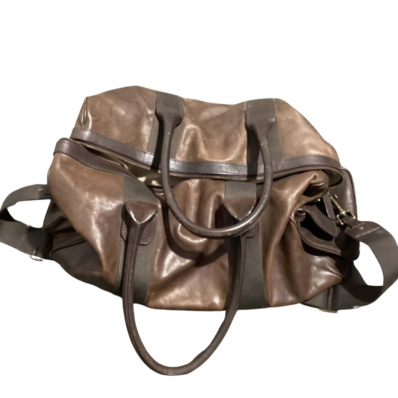 Trenery Brown Vintage Duffle Bag