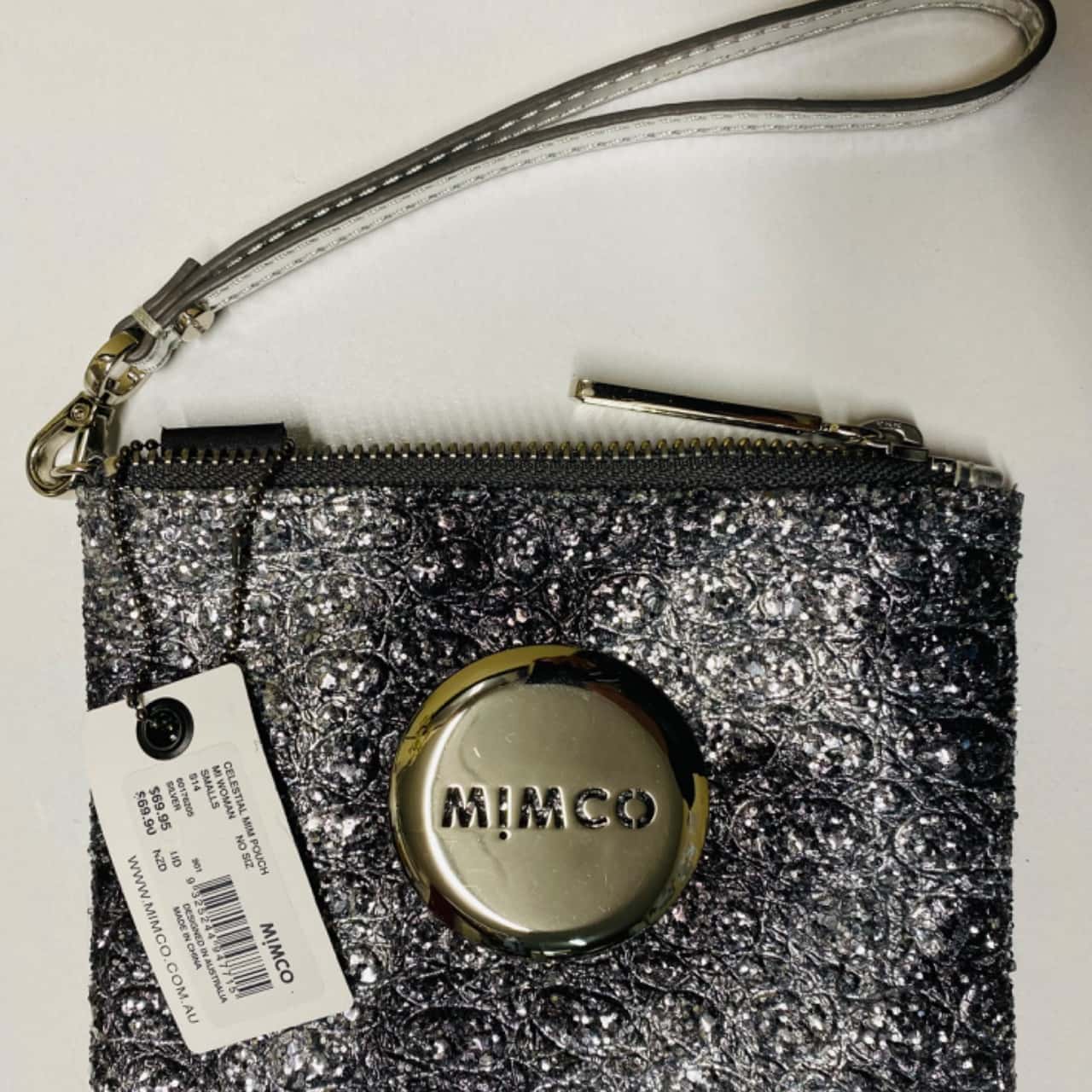 Mimco Women's Wristlet Silver w/ Sparkles BNWT(s)