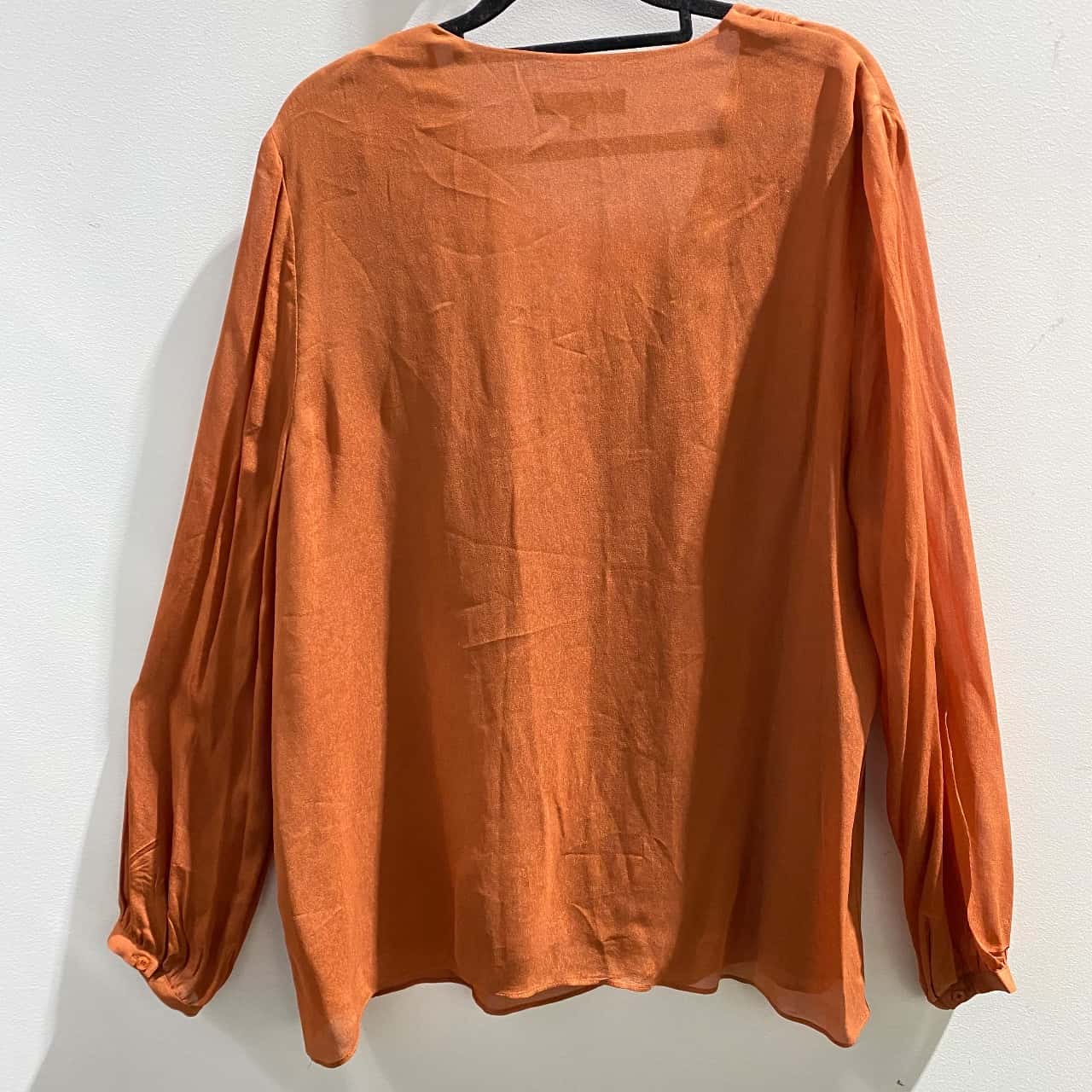 David Lawrence Womens Long Sleeve Top Size 14 Burnt Orange (s) - New ...