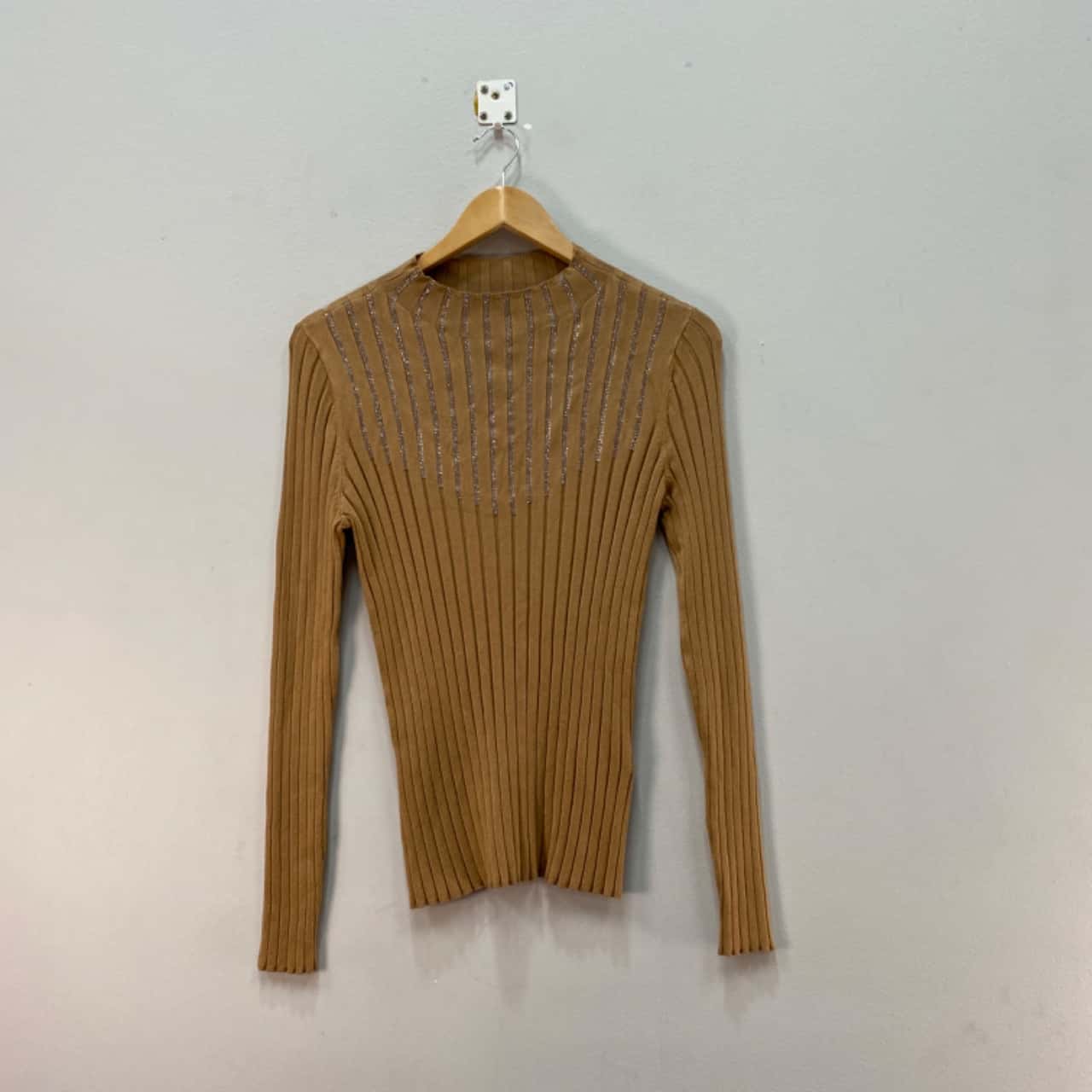 INC International Concepts Womens Size M Skivvy with Bling Beige ...
