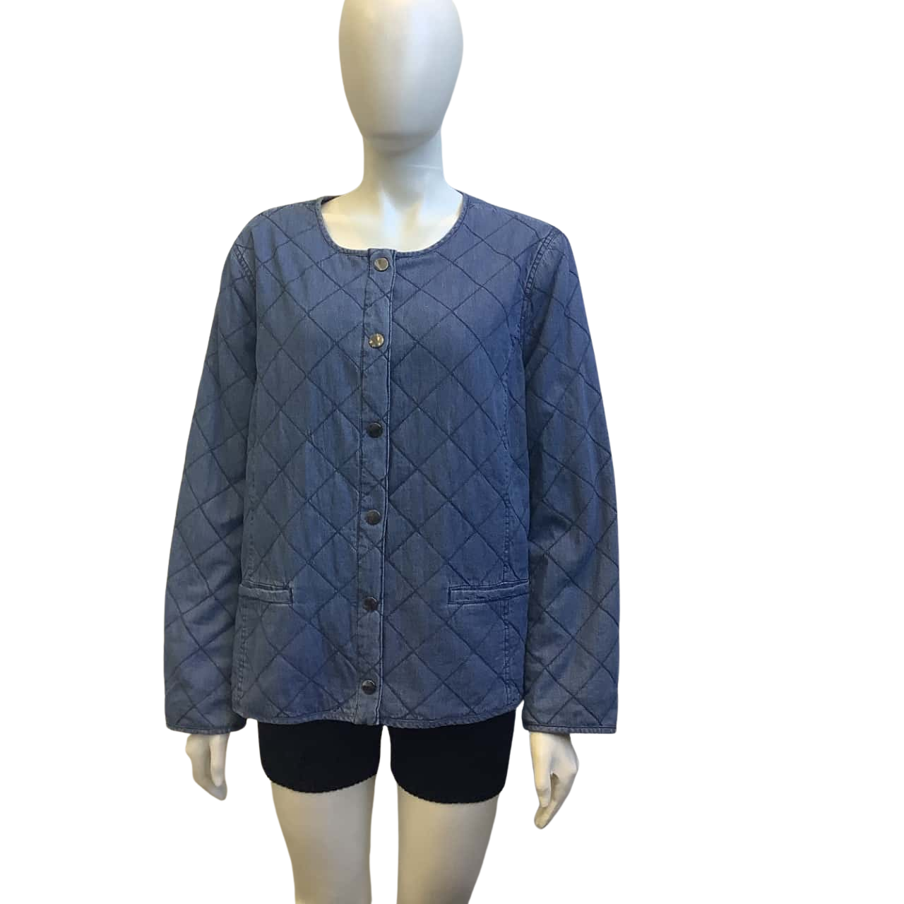 Brand New Fella Hamilton Womens Size 18 Colette Quilted Jacket Blue (s)