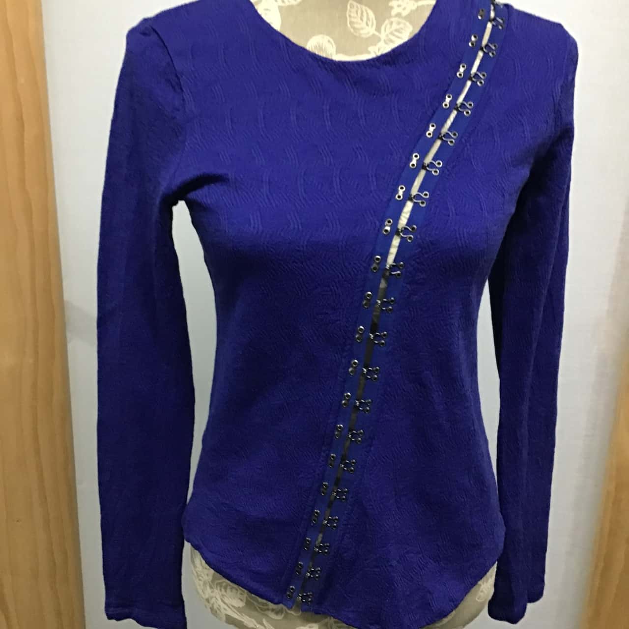 Metalicus Womens Long Sleeve Indigo Blue top(s)