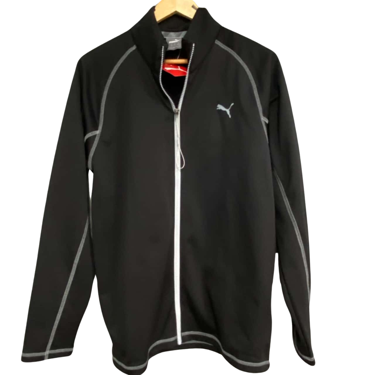 Puma Fairway Mens Size S Front Zipper Black NEW With Tags