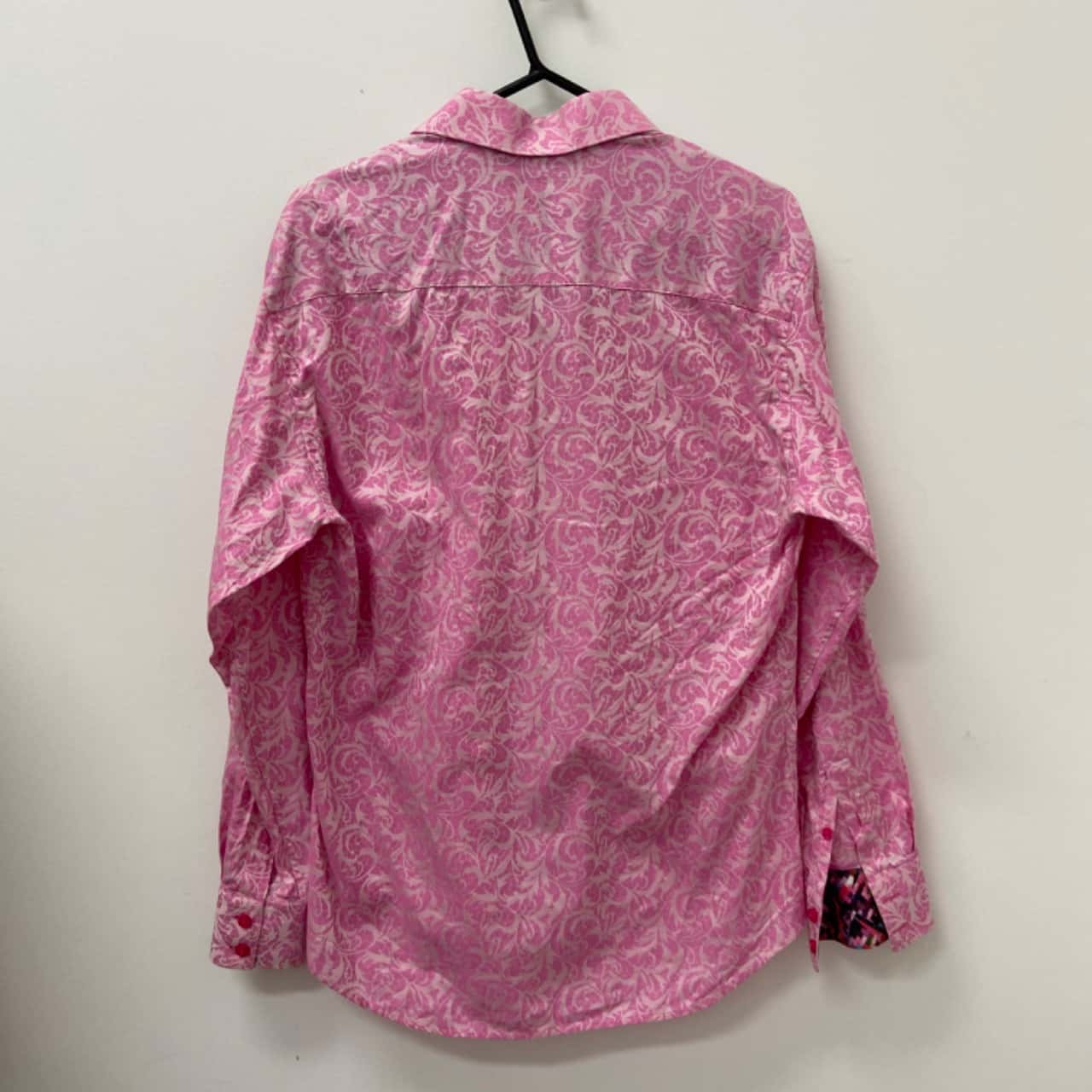 Bertigo Mens Size 4 / L Shirt Long Sleeve Pattern / Pink (s)