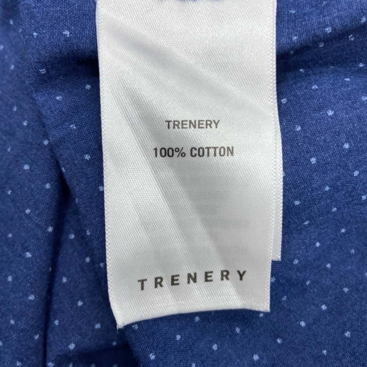 Trenery Size XS Long Sleeve Navy Blue / White (s)