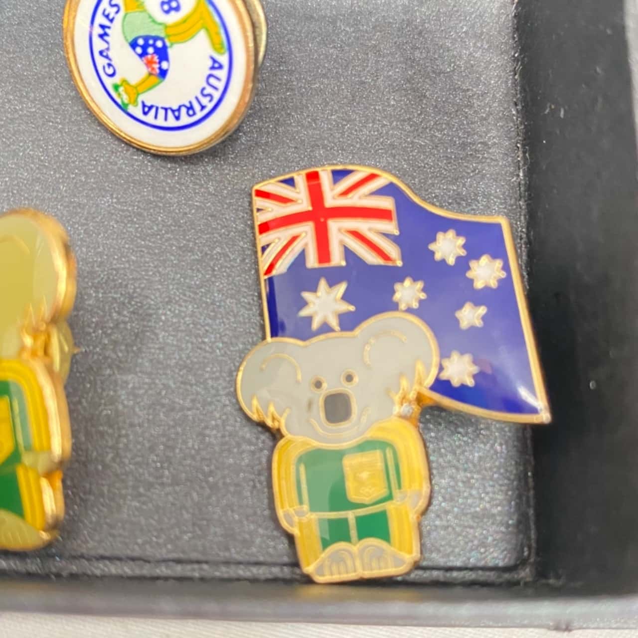 Enamel Pins From Australian Games 85 Features Willy The Koala ...