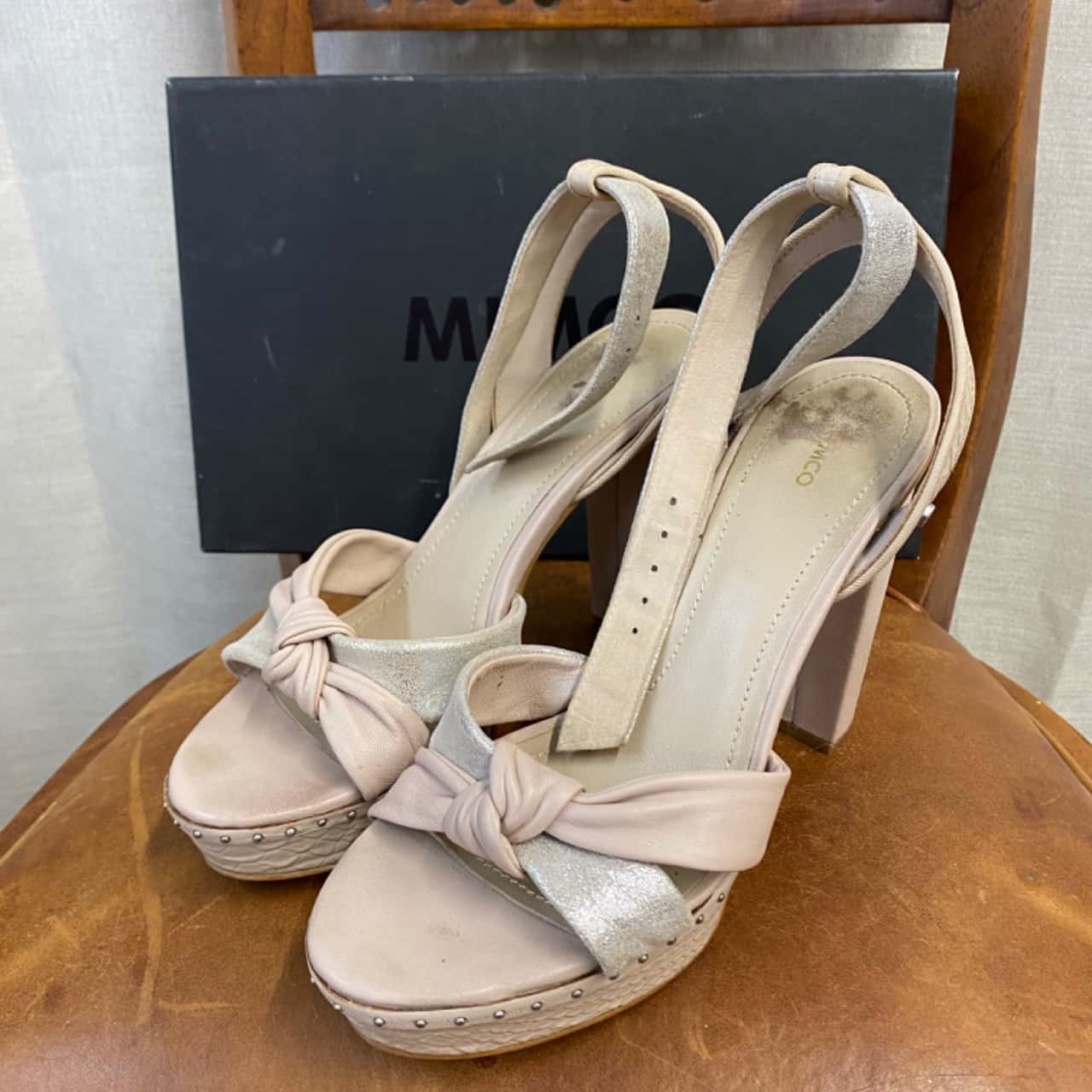 Mimco Womens Size 39 Beige Platform Shoe(s)