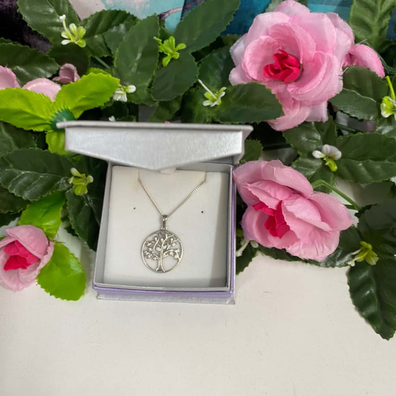 Goldmark sterling silver 925 tree of life necklace New