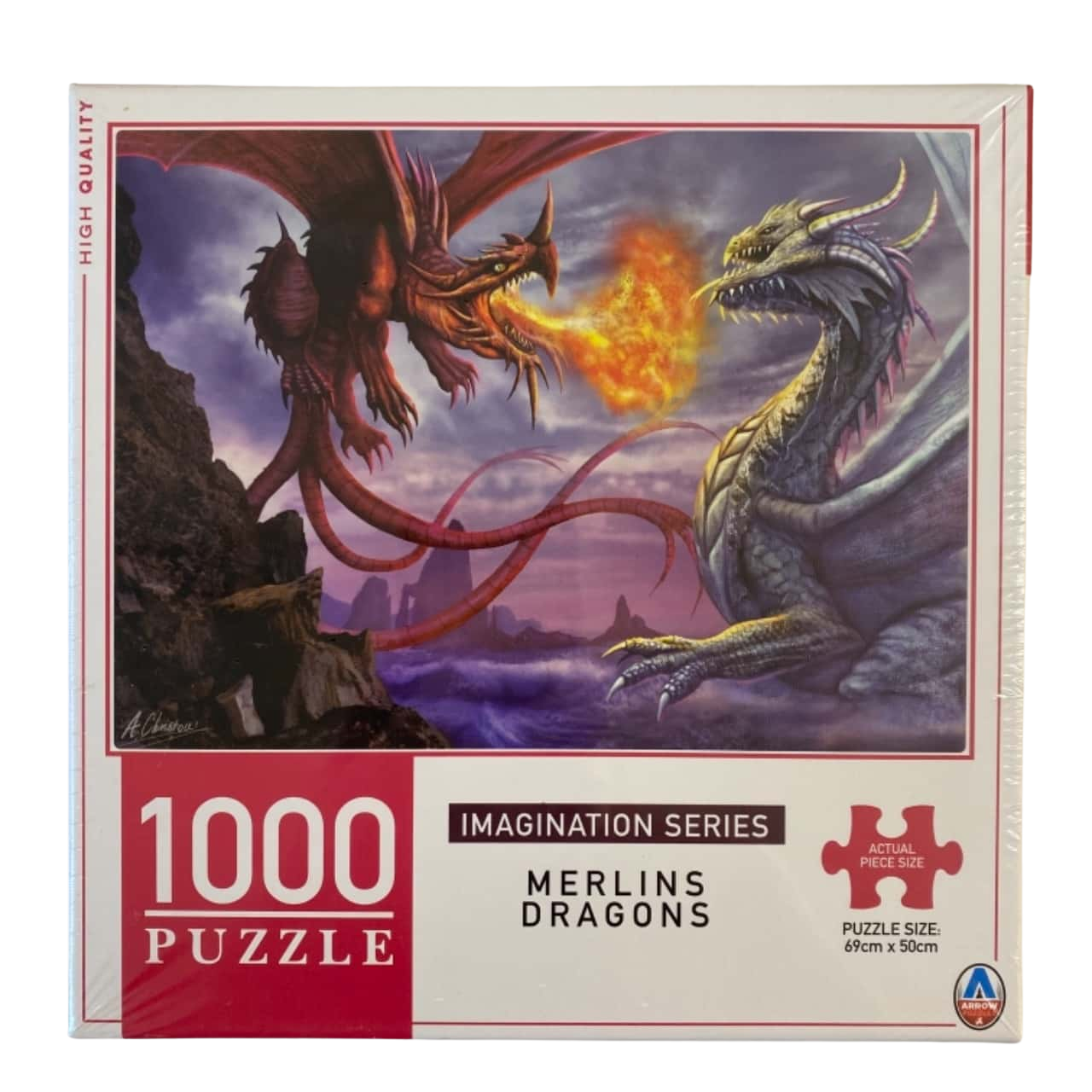 Merlins Dragons 1000 Piece Jigsaw Puzzle - New Sealed(s)