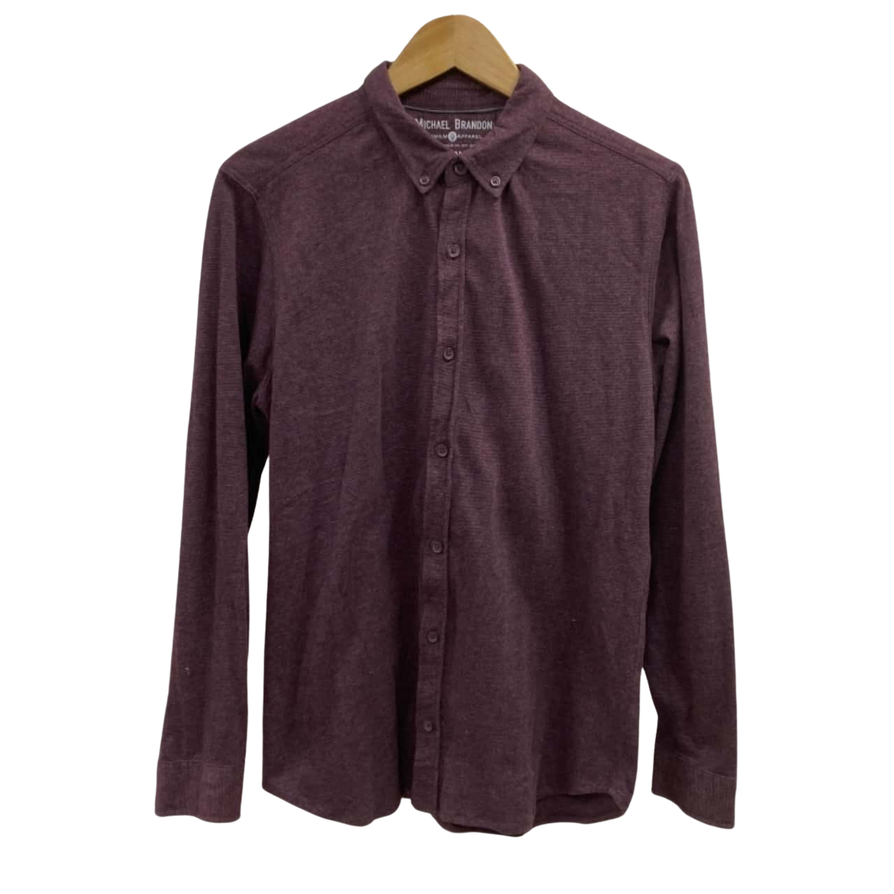 Michael Brandon Mens Size S Long Sleeve Maroon