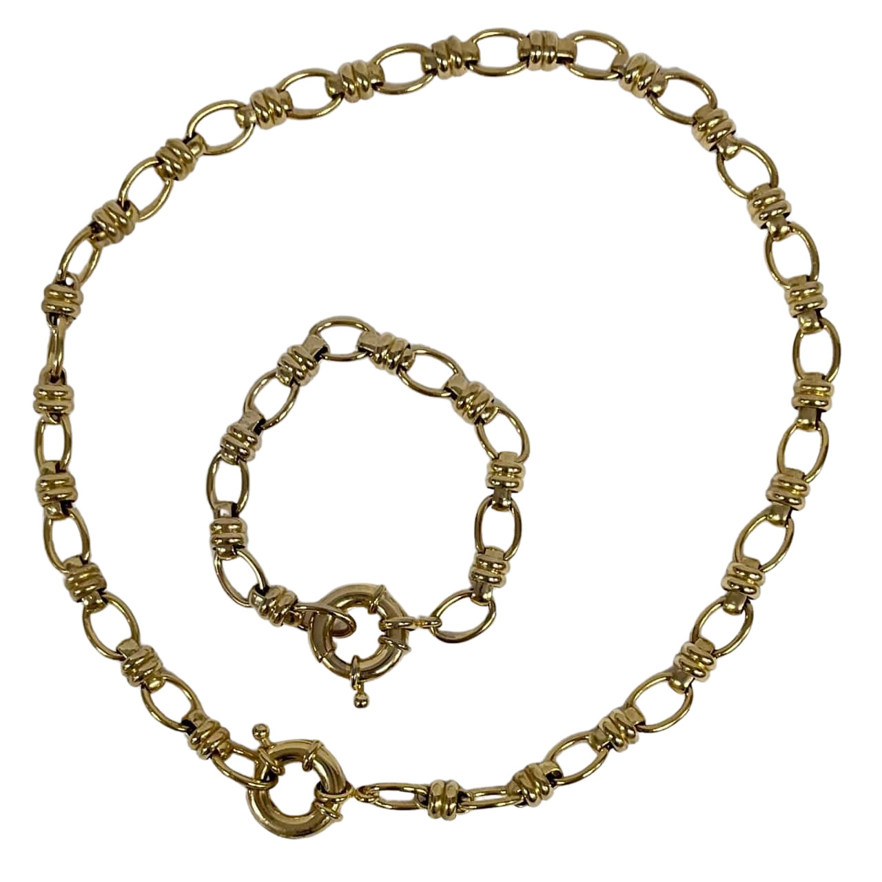 Gold Bracelet & Matching Chain Set(s)