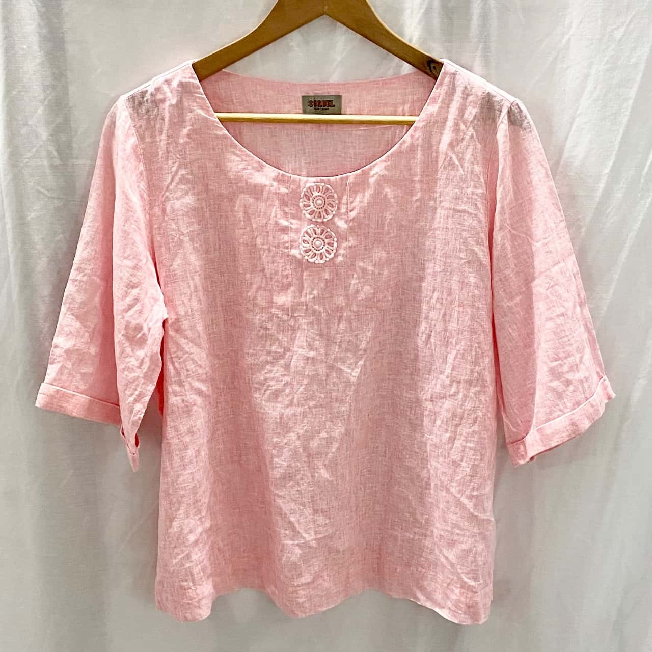 Sequel Size S Shirt 3/4 Sleeve Pink (s)
