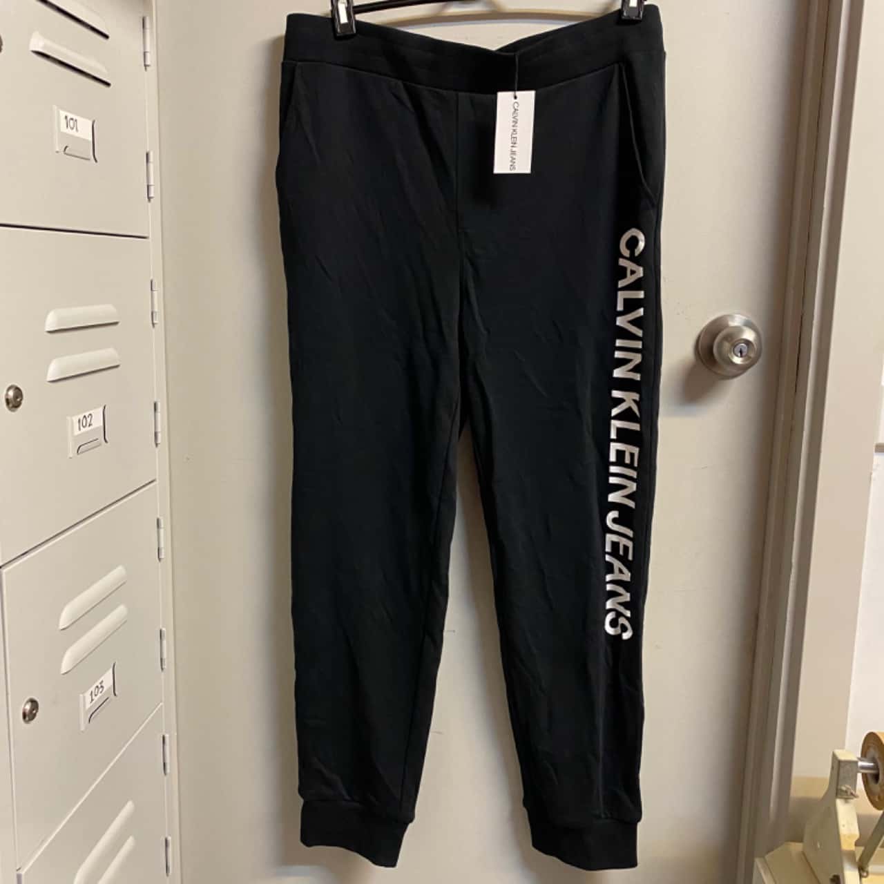 Brand New Calvin Klein Unisex Size L Track Pants Black (s)