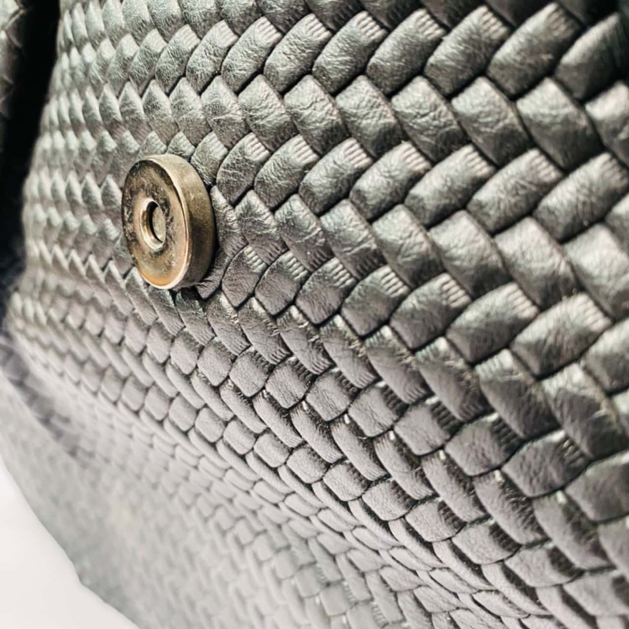 ANA FAYE OLIVIA Black Leather Handbag (s)