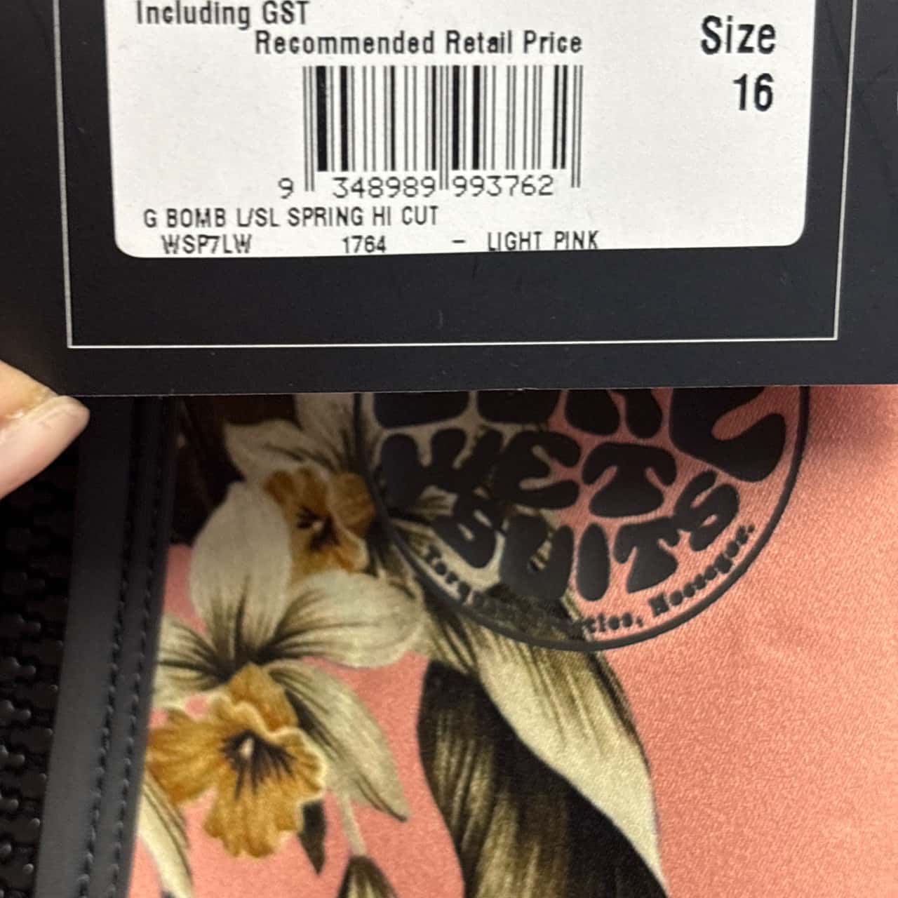 Rip Curl Womens Wetsuit Springsuit Size 16 Pink