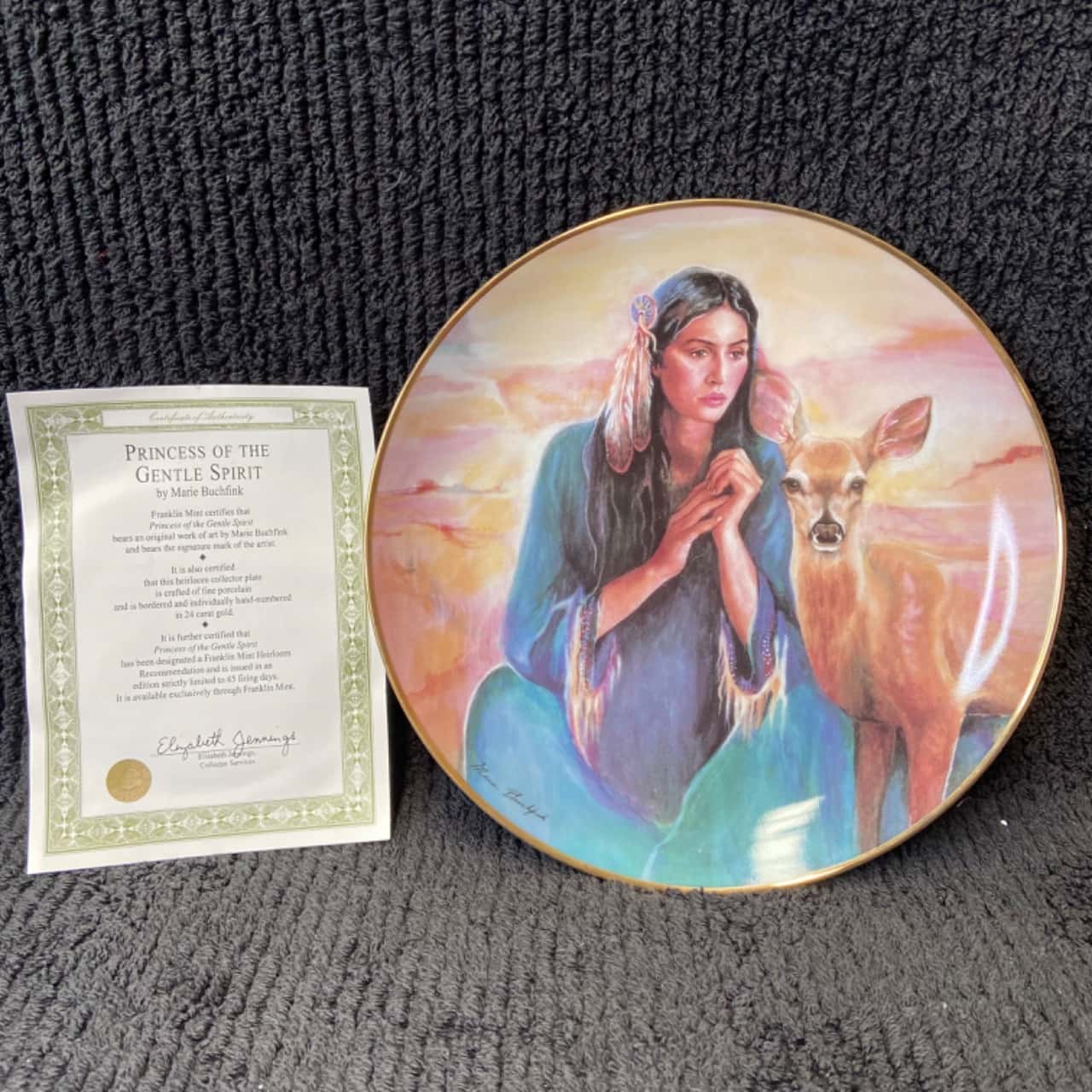 The Franklin Mint Heirloom Collection Plate - Princess Of The Gentle ...