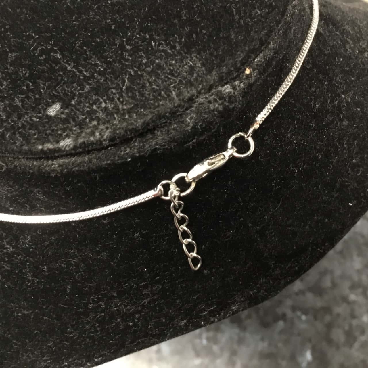 Beautiful Silver Coloured Necklace Adjustable(s)