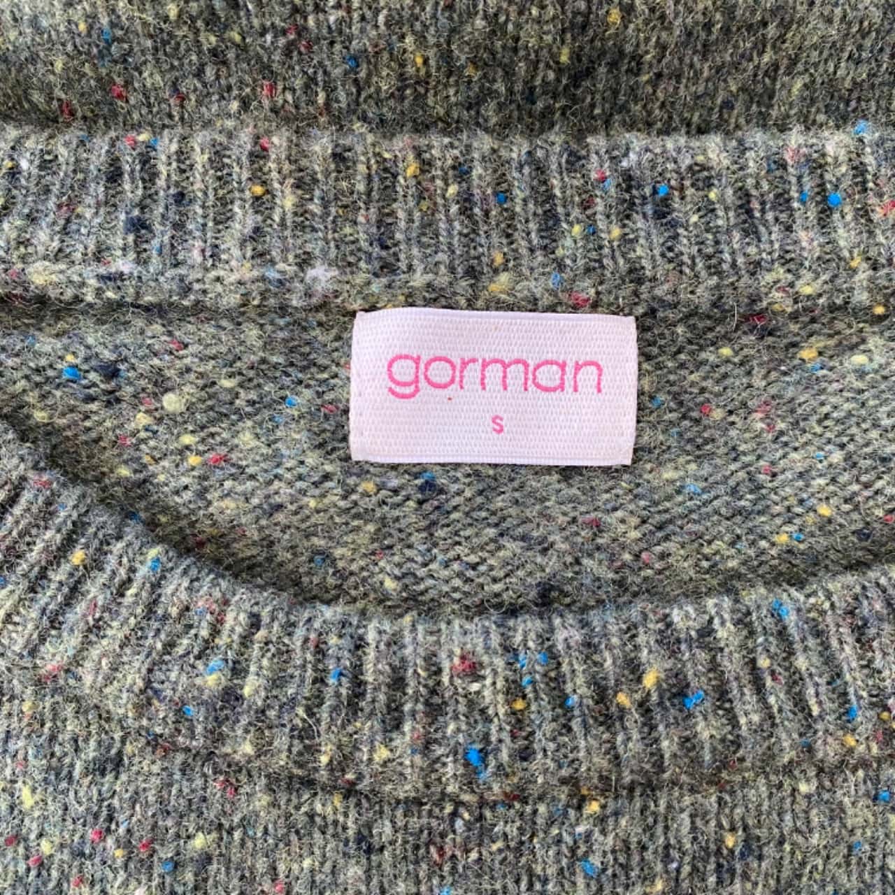 Gorman Mottled Green Knit Jumper Size S(s)