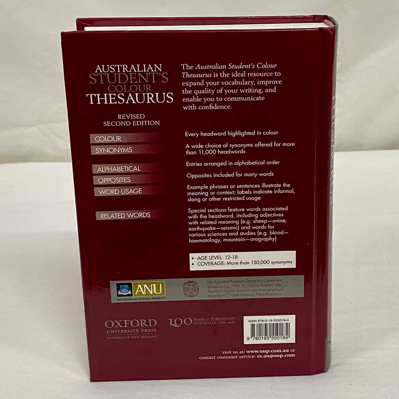 Oxford Australian Students Colour Thesaurus Revised 2nd Edition