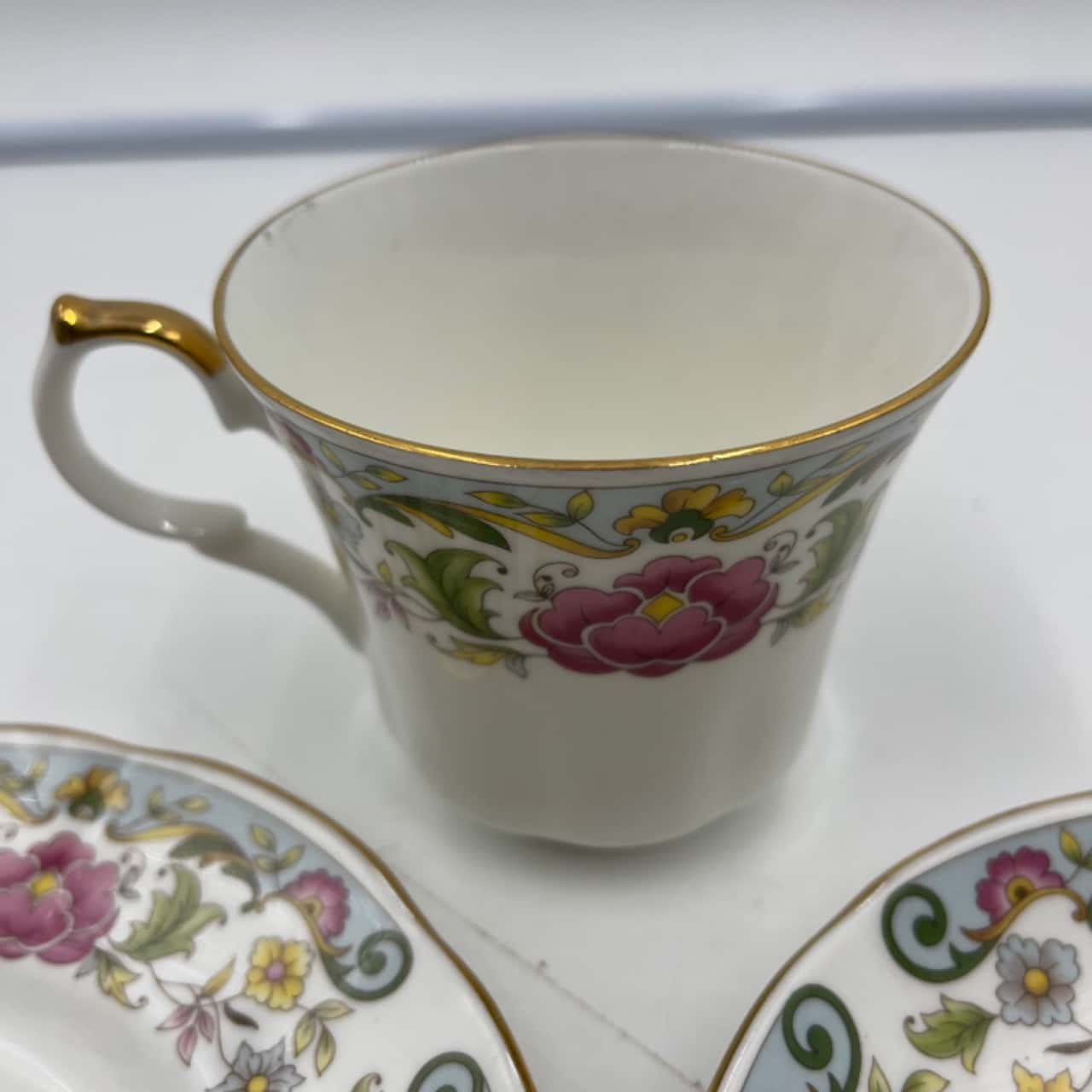 Vintage‘Springfield’ Bone China trio set cup, saucer and side plate ...