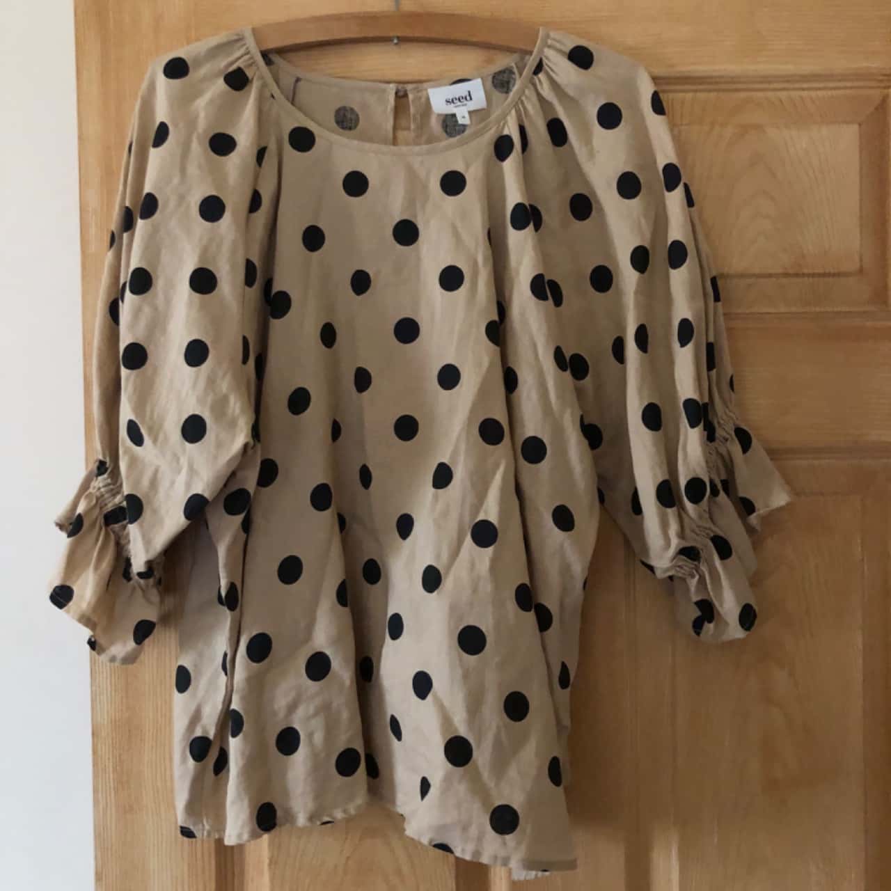 Seed Heritage Size 16 Brown Linen Top(s)