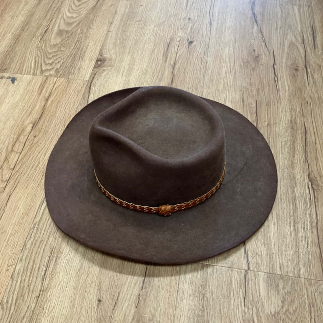 Akubra Brown Snowy River Hat Size 57(s)