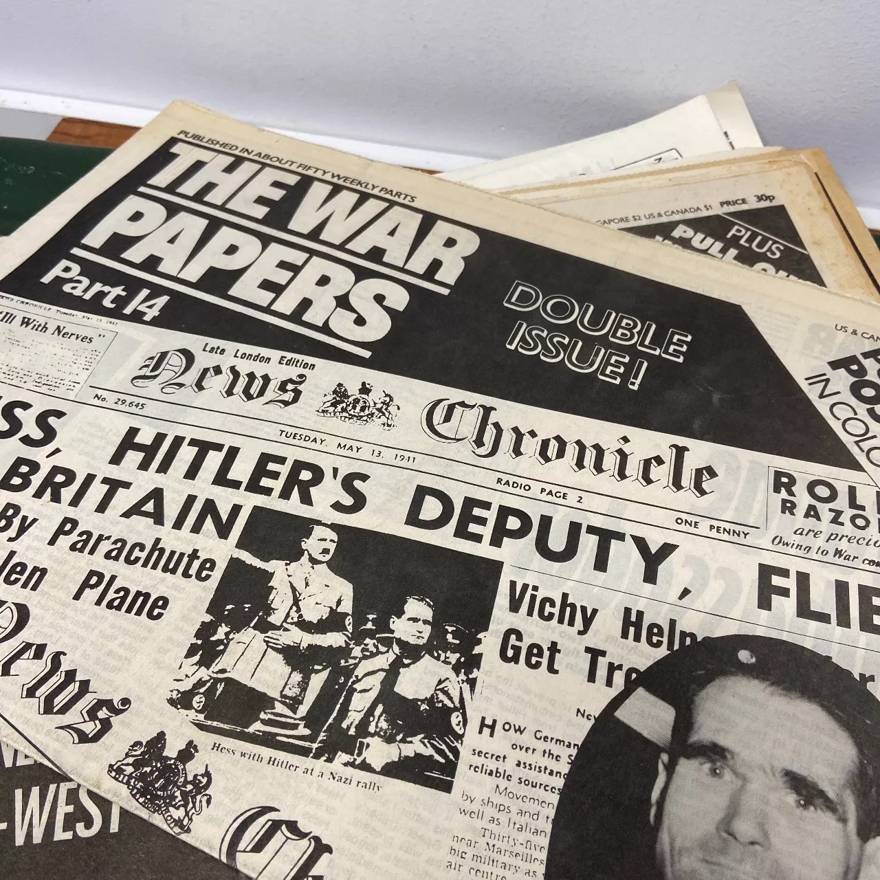 Vintage collectors binder “The War Papers” - Used Very Good | Salvos Stores