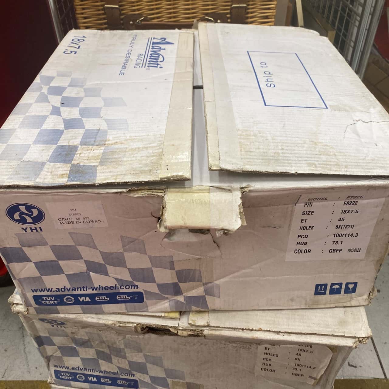 Set of 4 Advanti Racing Car Rims in good used condition