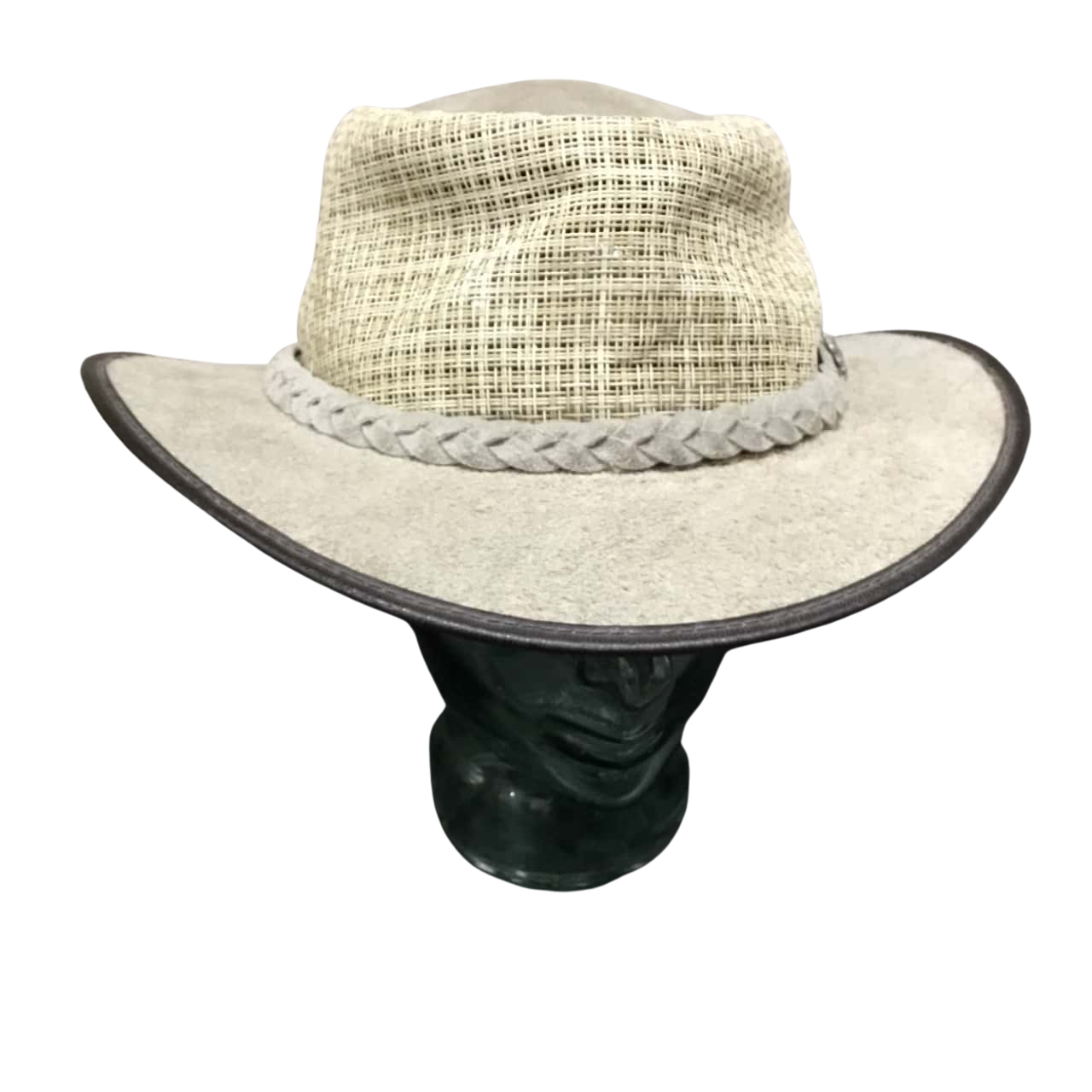 Cobb & Co Beige Leather Hat Size XXL
