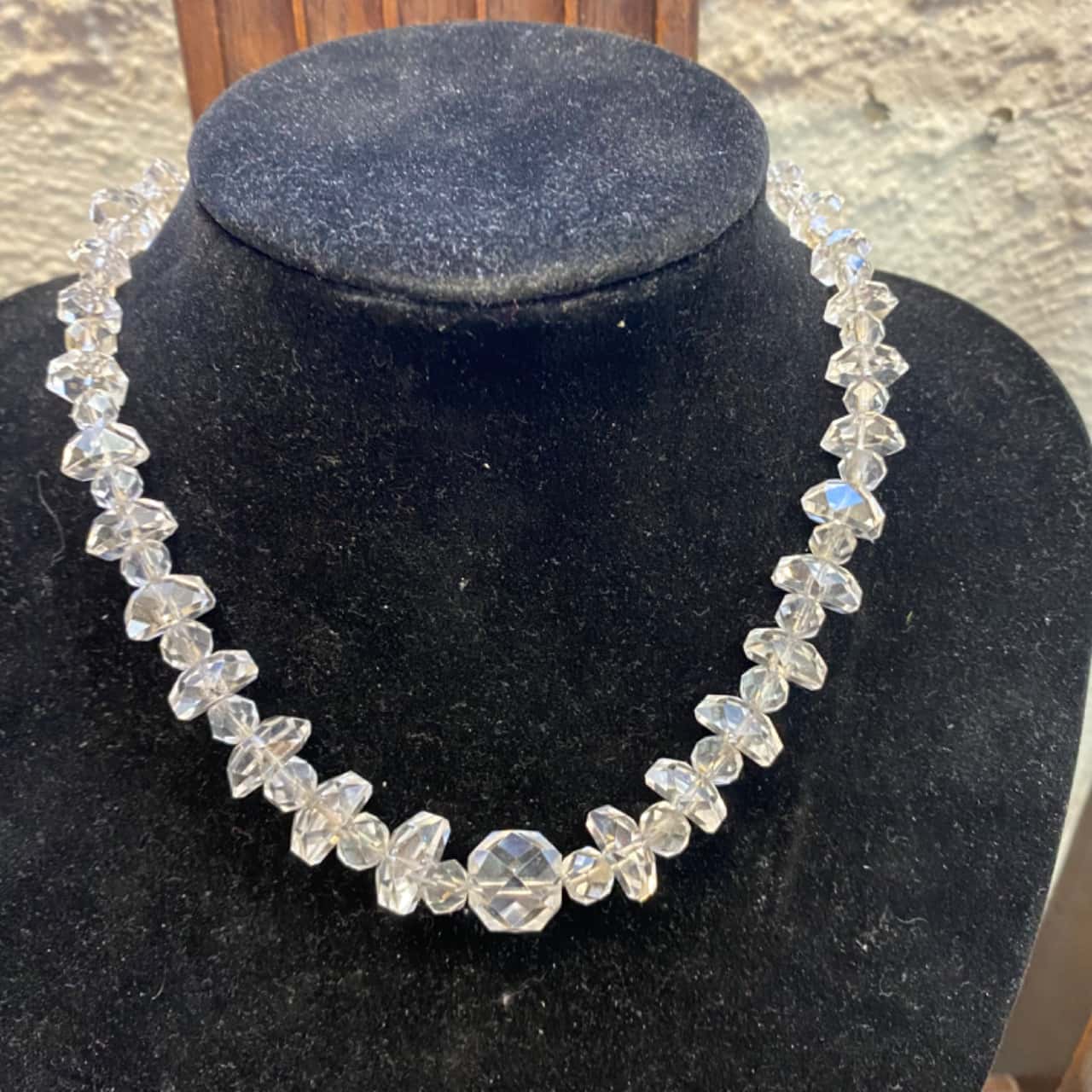 Vintage Faceted Rock Crystal Bead Necklace(s)