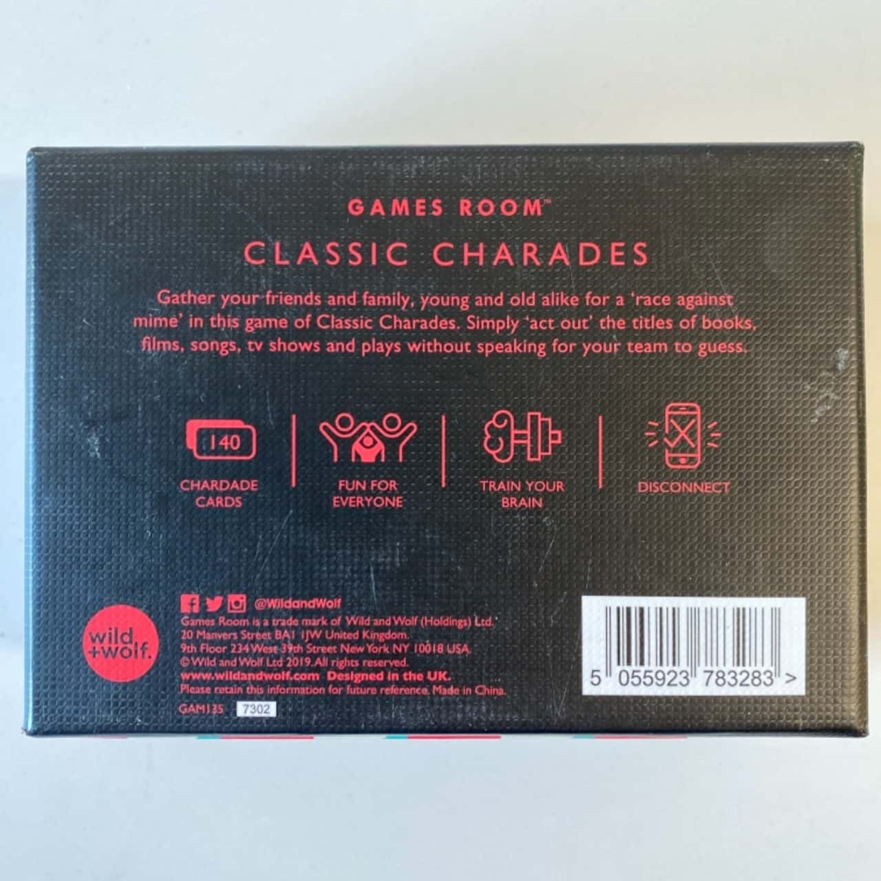 Wild & Wolf Games Room Classic Charades & General Knowledge(s)