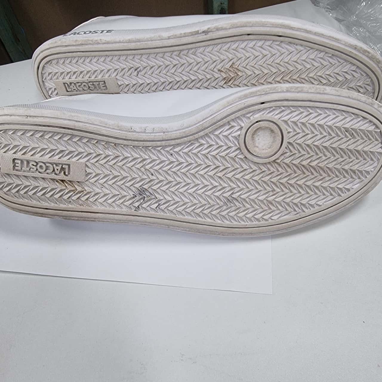 Lacoste Unisex Size 7 Green / White