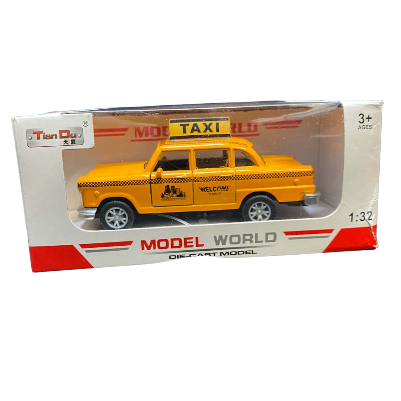 Model World TAXI Die-Cast Model Car 1:32 Scale (s)