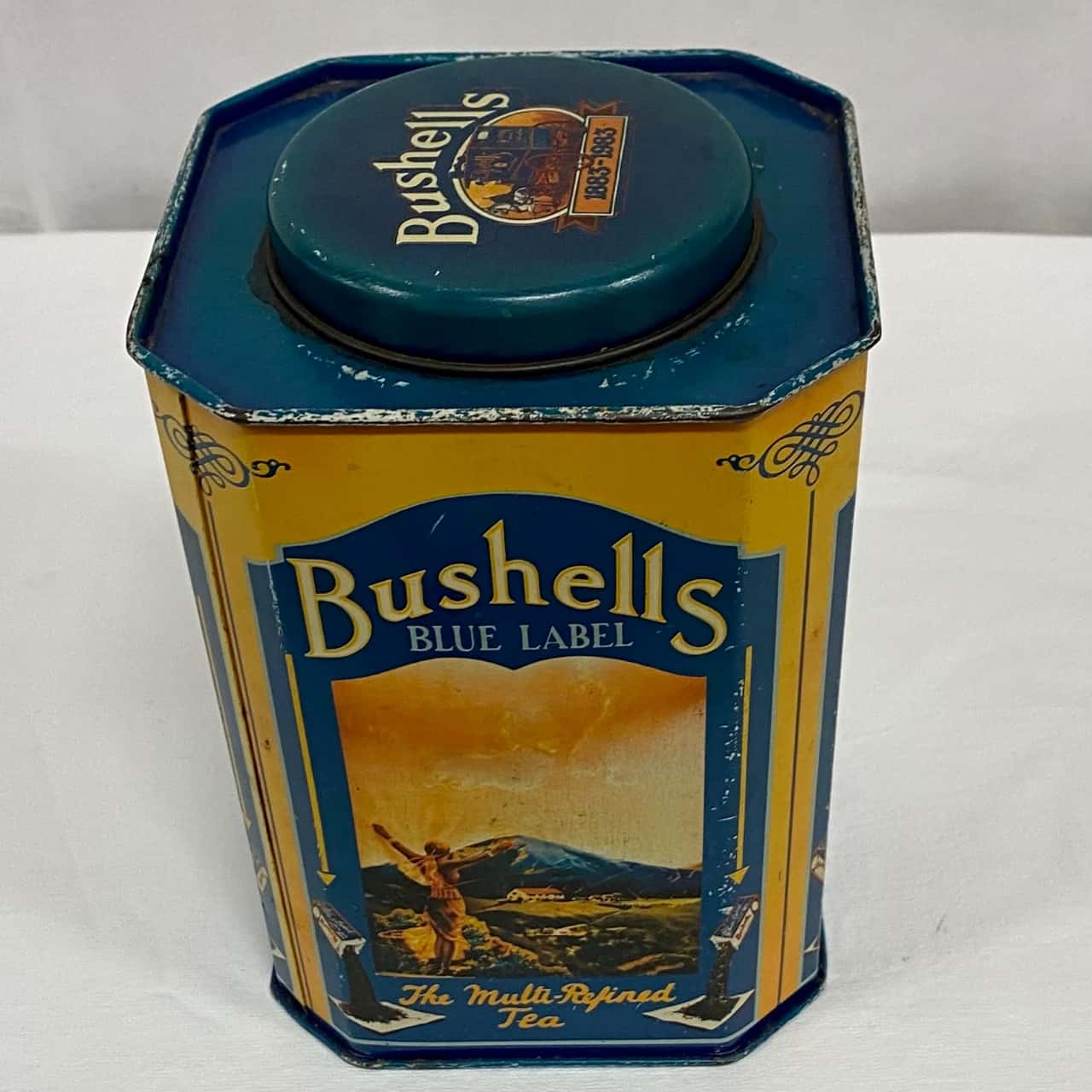 Vintage Bushells Tea Tin 1883 - 1983 Lovely Condition