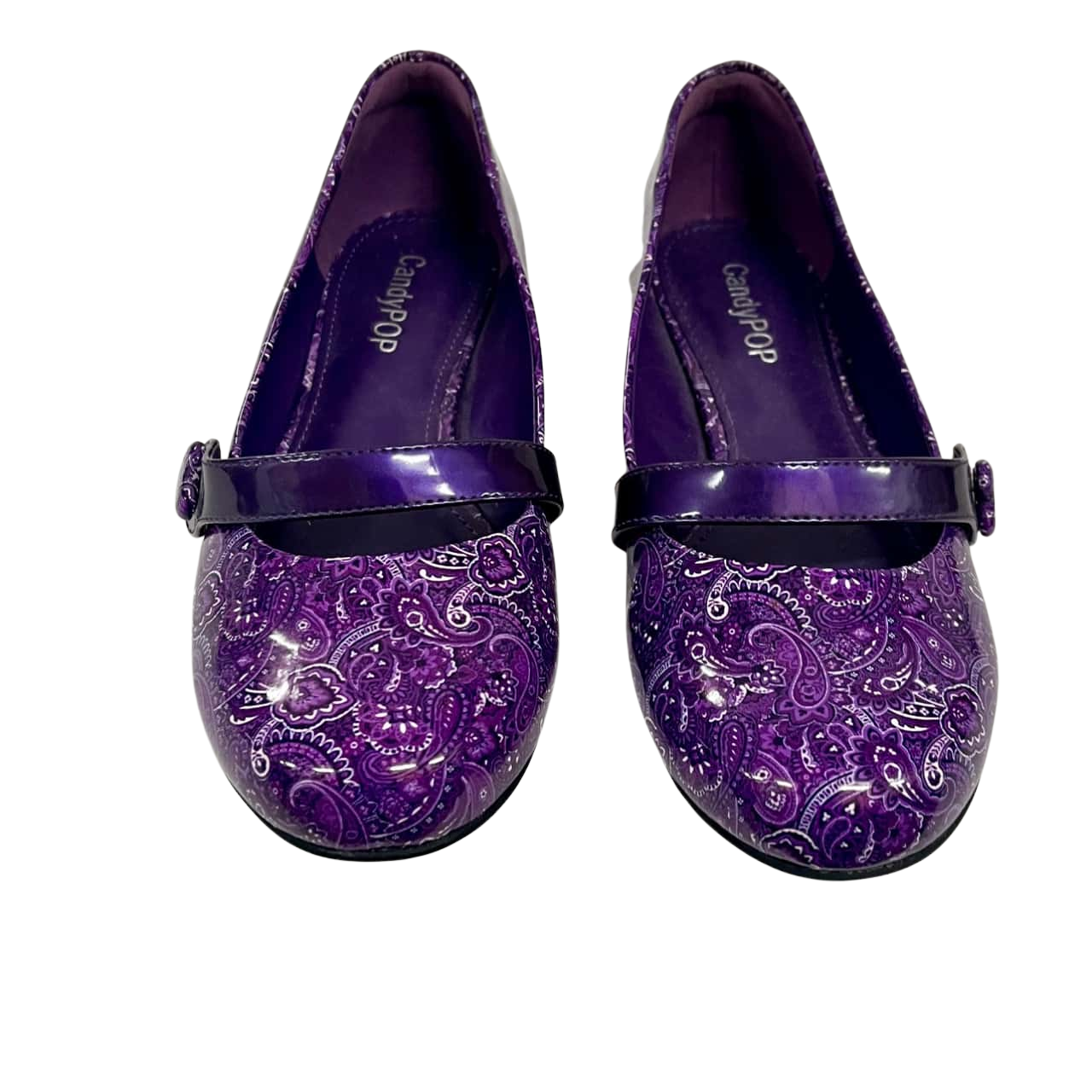Candy Pop purple floral shoes Size 7(s)