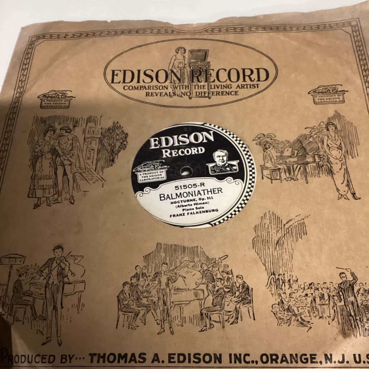 Edison Record Phonograph Record