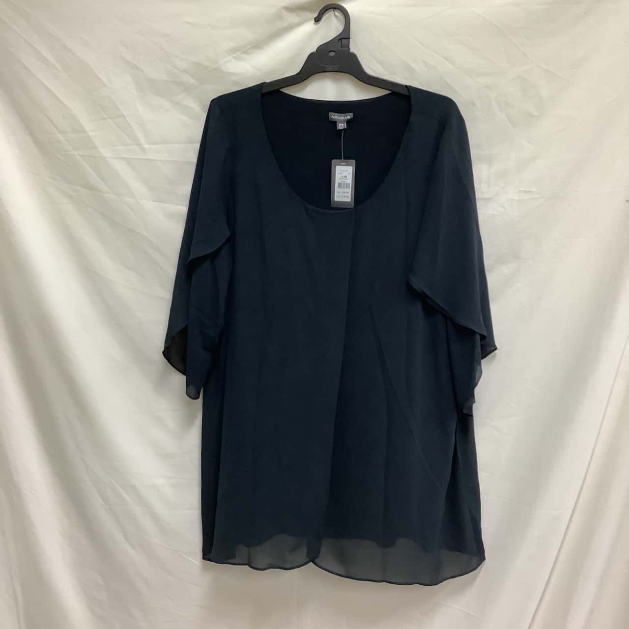 Autograph Womens Size 20 Navy Blue Long Top(s)