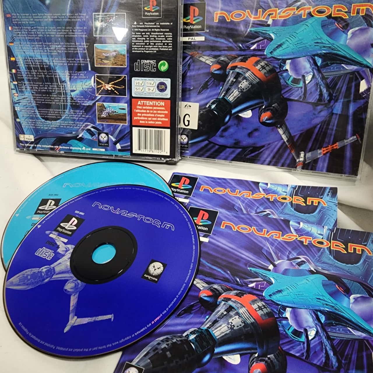 (VERY RARE!) NOVASTORM Scavenger 4 2 Disks with Volume 1 & 2 Booklets ...