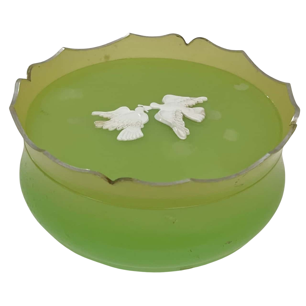 Vintage Powder Puff Lidded Bowl Perfect for Trinkets(s)