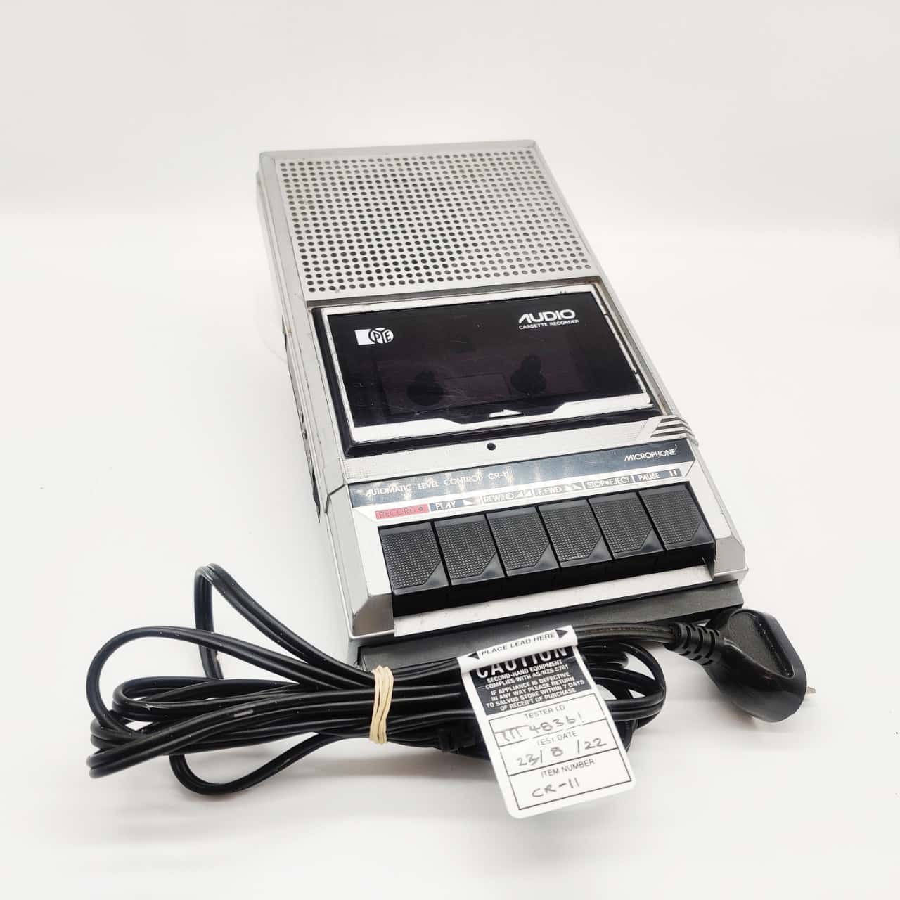 PYE Portable Audio Cassette Recorder - Battery Or Mains Use. This Item ...