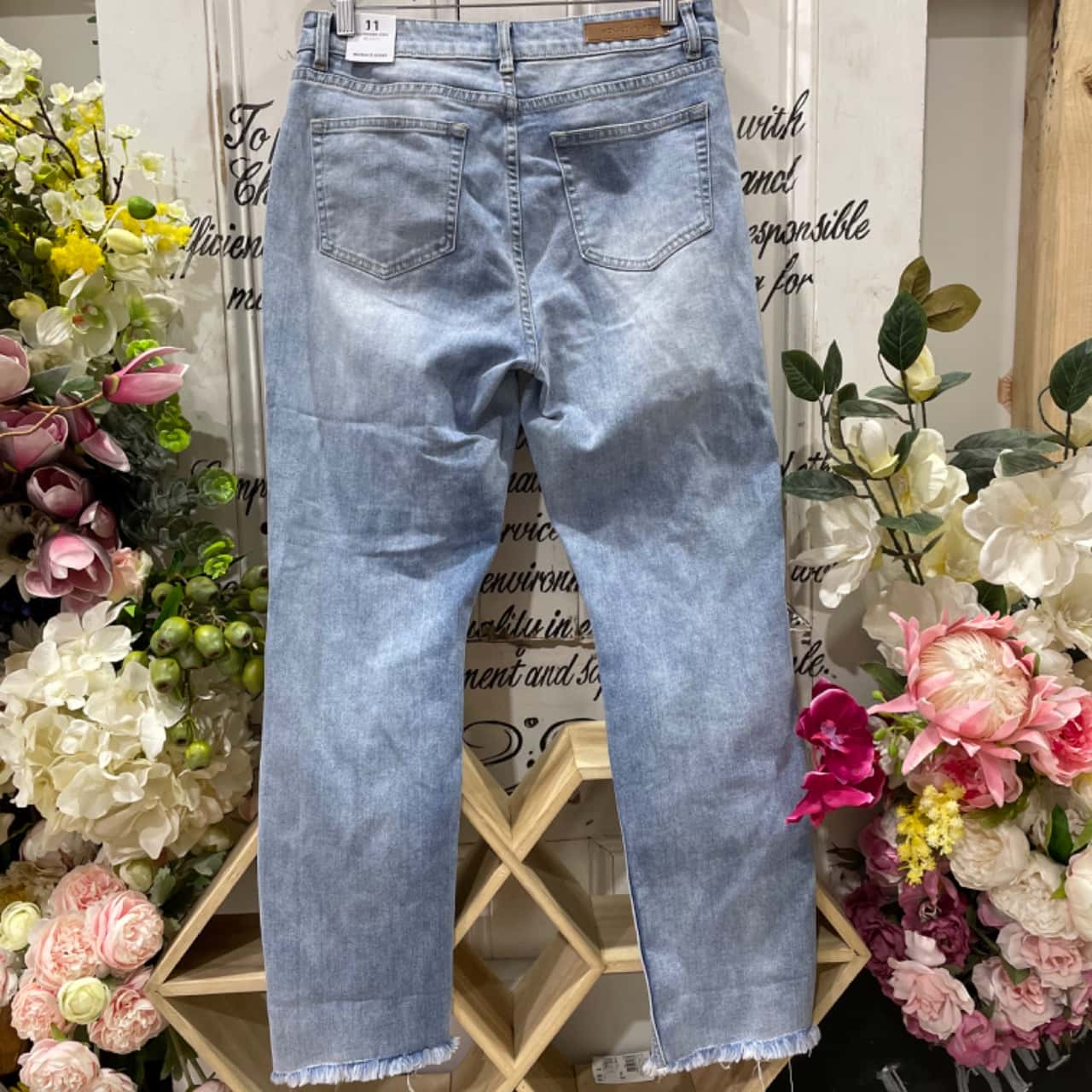 SALE ITEM!! TRENDY RIPPED JEAN!! BNWT!! Monaco Jeans Brand!! Womens ...