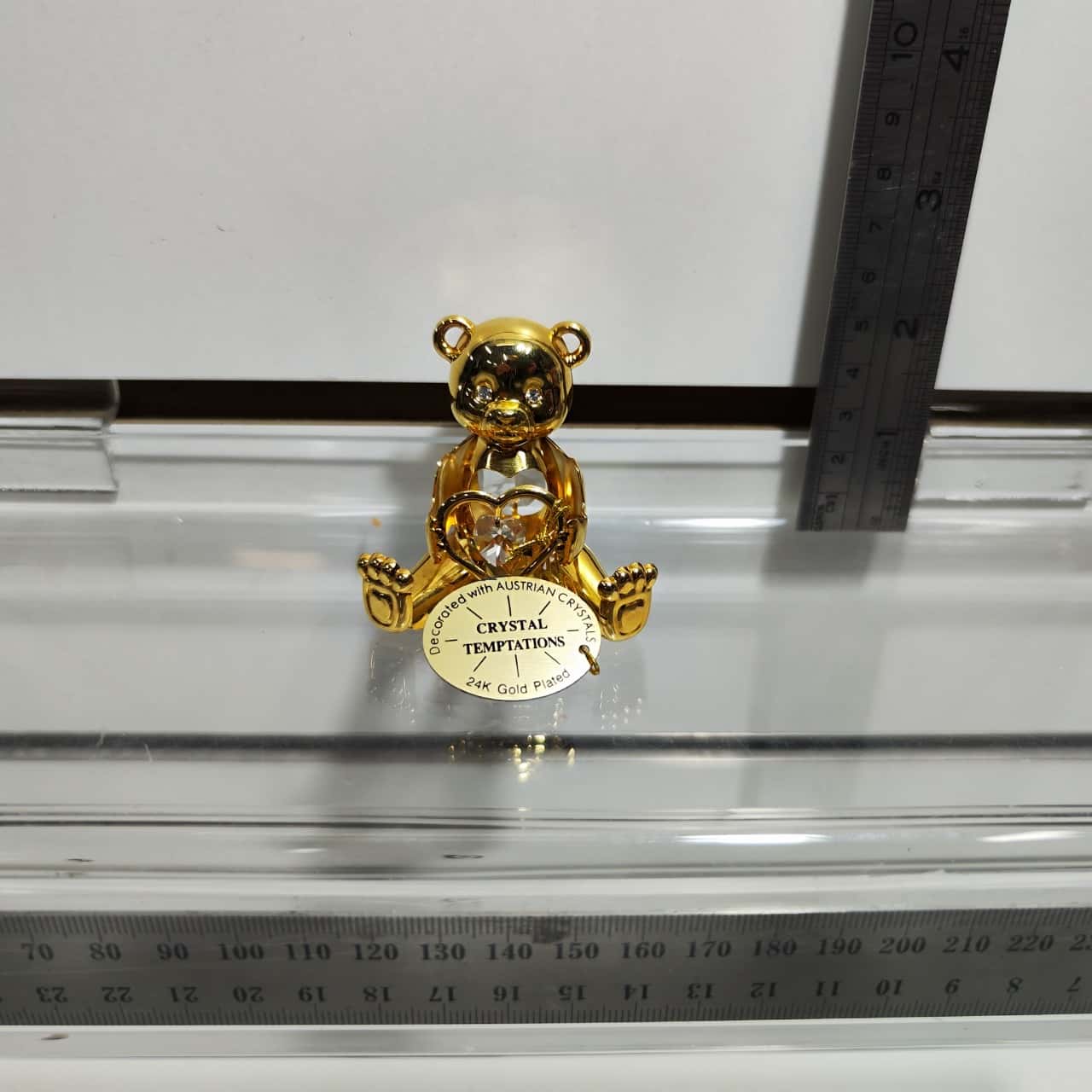 24K Gold Plated Teddy with Austrian Crystals (s)