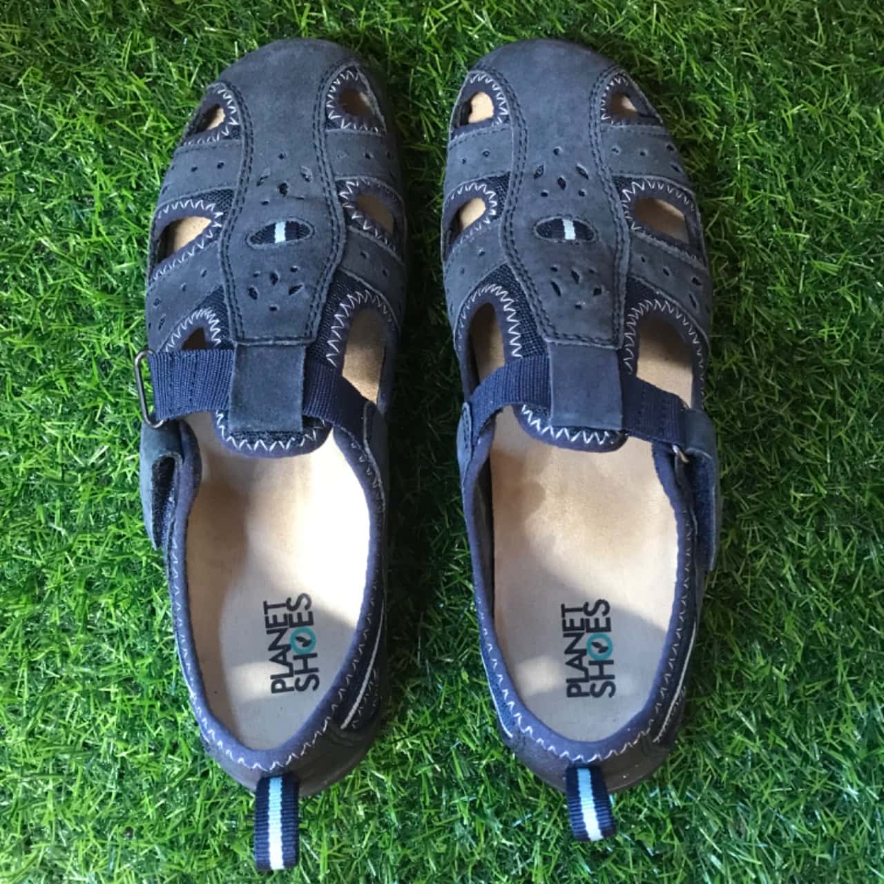 Planet Shoes Navy Blue Engage Sandal Size 7 (s)