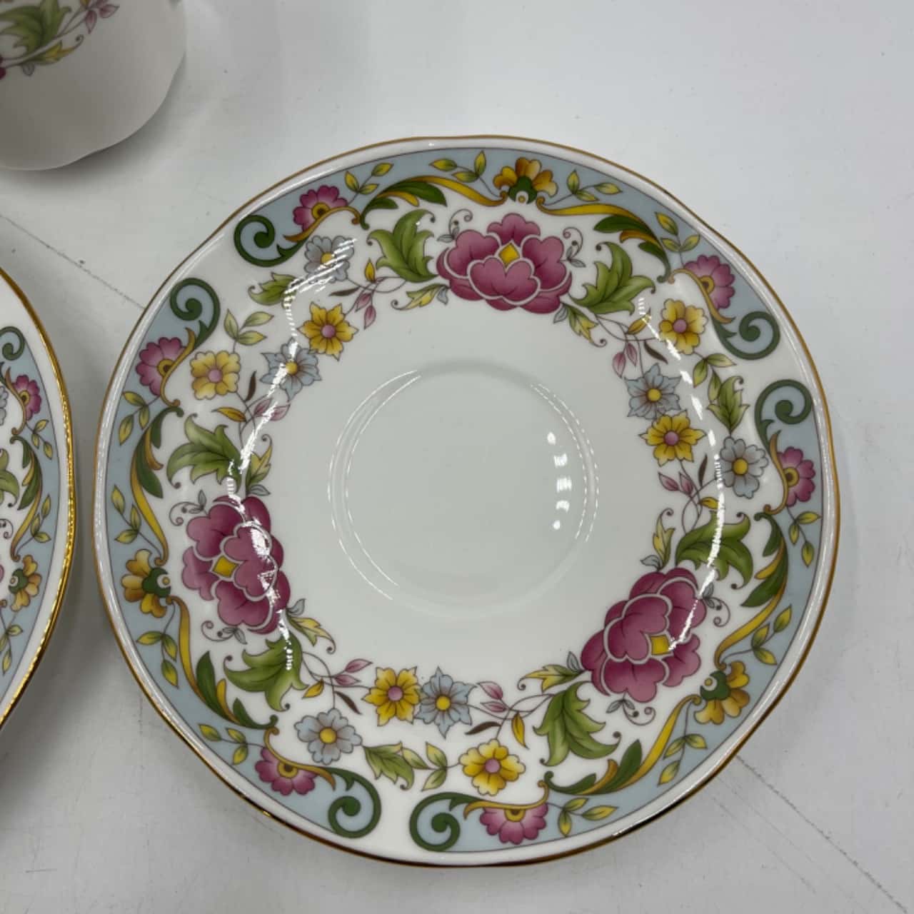 Vintage‘Springfield’ Bone China trio set cup, saucer and side plate ...